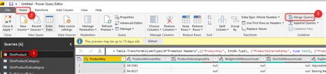 combining dimension tables in power bi using power query basics and