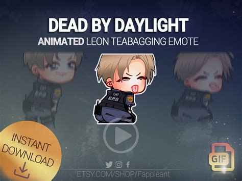 Dbd Animated Emote Leon Teabagging Dead By Daylight Survivor Etsy India