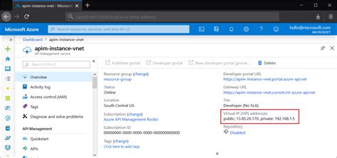 azure api management サービスの ip アドレス microsoft docs