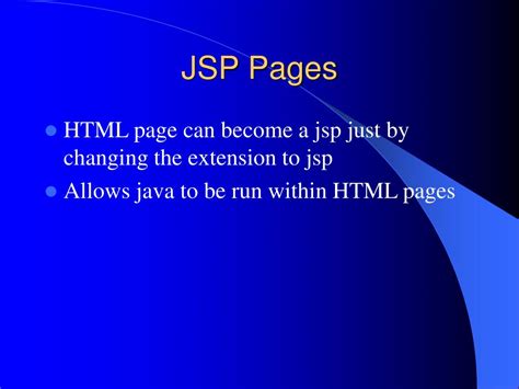 ppt jsp powerpoint presentation free download id 5104706