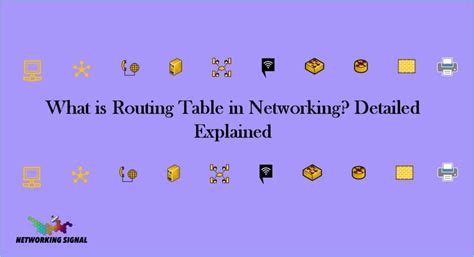 what is routing table in networking detailed explained