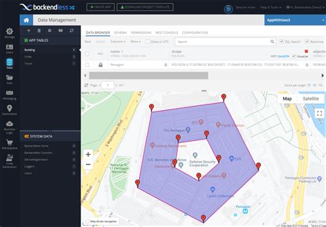 spatial data types backendless sdk for javascript api documentation