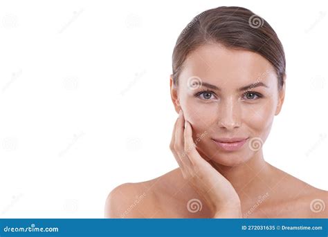 Shes Proud Of Her Flawless Skin A Beautiful Young Woman Feeling Her