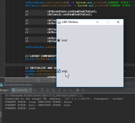 java swing jcheckbox with 3 states full selected partially selected