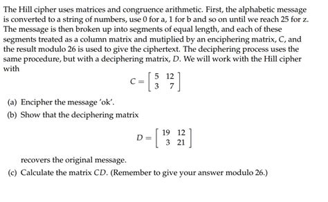 Hill Cipher Matrix Calculator Calculator Gwk