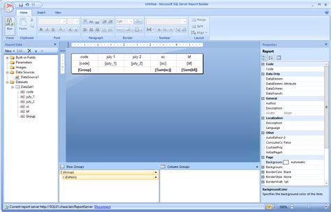 sql server report builder 3 0 dynamic grouping and sum