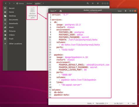 set up a postgresql server and pgadmin with docker linux