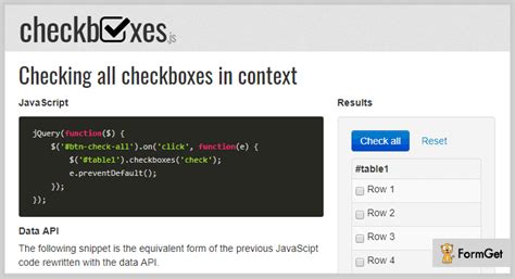 5 best free jquery checkbox plugins 2022 formget