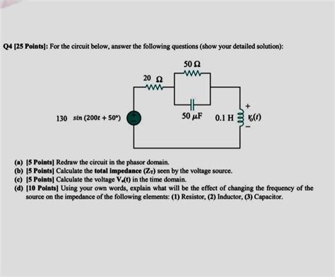 solved q1 [30 points] consider the circuit below and ans