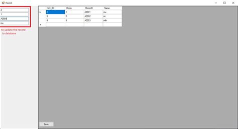 c how to save data or value on textbox to sql server for selected