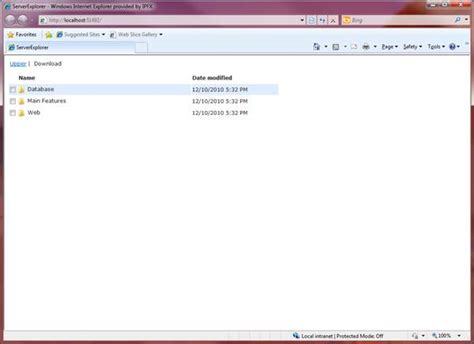asp mvc server explorer part 1 codeproject