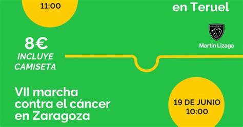 La Marcha Contra El Cáncer En Zaragoza Y Teruel Asociación Española