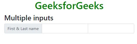 bootstrap 4 input groups geeksforgeeks