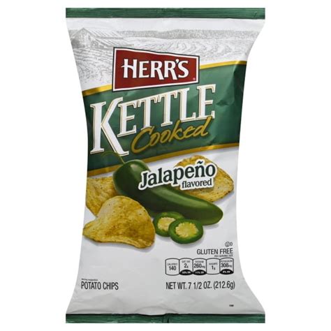 Hers Kettle Cooked Jalapeno Flavored Potato Chips 8 Oz