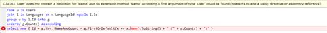 c how to add more columns to a grouped result in linq stack overflow