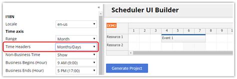 html5 javascript scheduler online configurator daypilot code