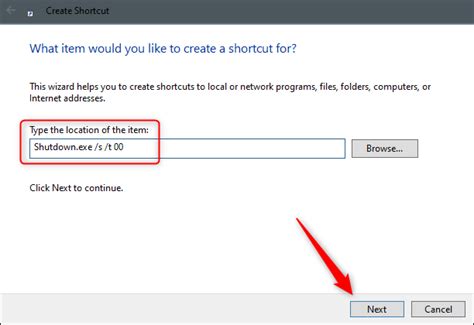 how to create a shutdown icon in windows 10