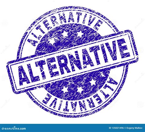 Grunge Textured Alternative Stamp Seal Stock Vector Illustration Of