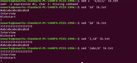 sed command in linux unix with examples