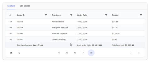 row number in datagrid radzen blazor components radzen