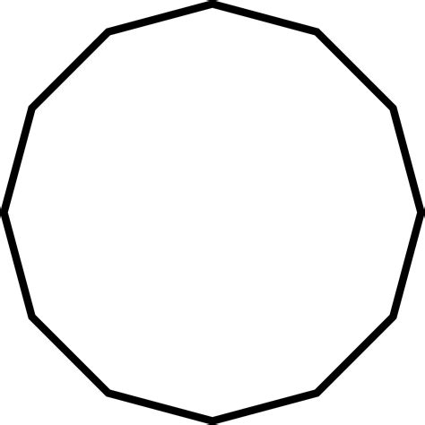 12 sided polygon clipart etc