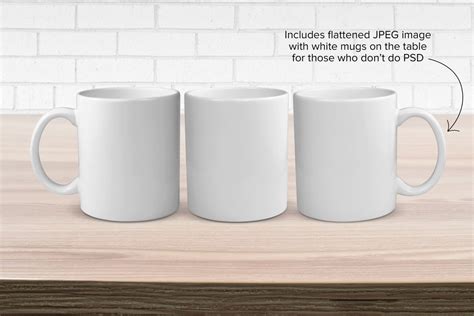 Smart Psd Mug Mockup 11 Oz Full Wrap Mug Mockup Coffee Cup Etsy