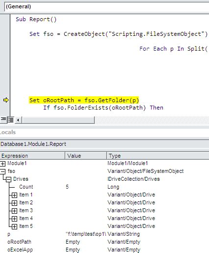 access vba À l aide de filesystemobject dans access vba