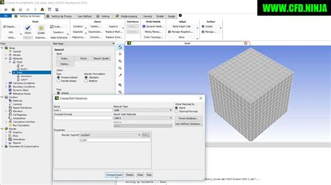 ansys fluent how to add a new material youtube