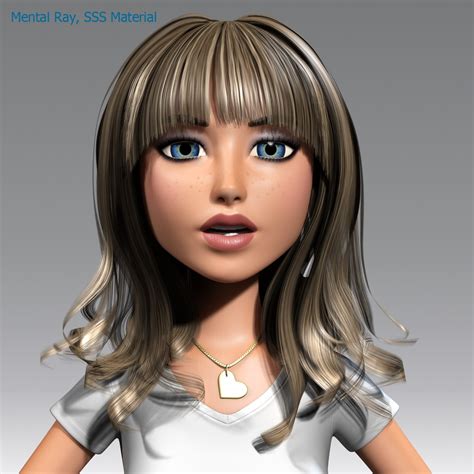 Cartoon Woman 3d Max