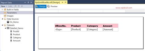 display a fixed number of rows per page in ssrs sqlskull