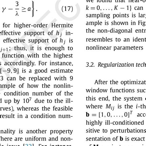 example of approximations by the hermite functions with corresponding