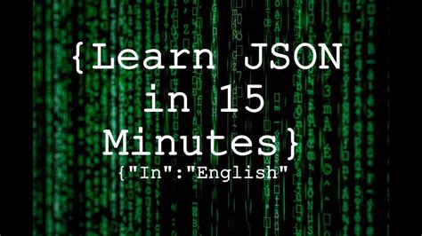 learn json in 10 minutes json crash course json youtube