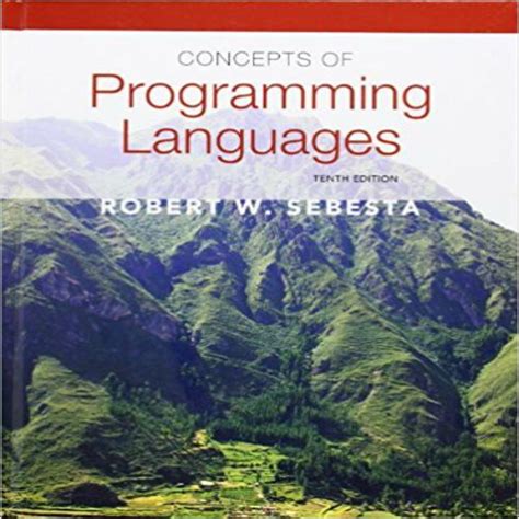 concepts of programming languages 10th edition by sebesta