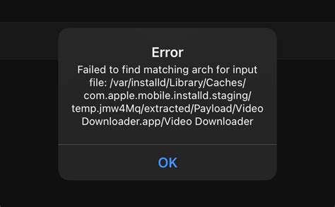 [discussion] tried installing a ipa through filza but gave me this