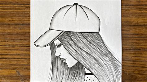 How To Draw A Girl Wearing A Hat Step By Step Easy Drawing Ideas For