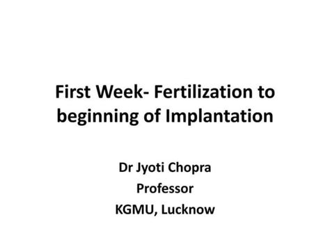 Fertilization Pregnancy And Lactation Ppt