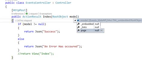 how to pass ajax json object to the controller class in core