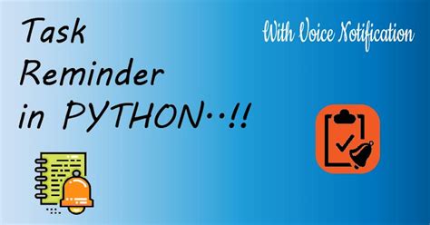 task reminder system in python