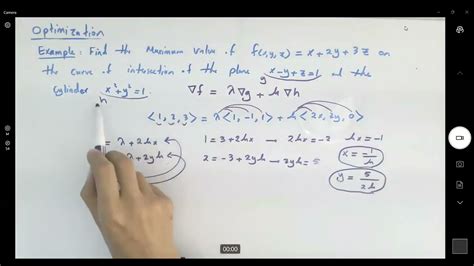 lagrange multipliers with two constraints youtube