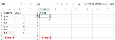 excel expression to copy rows but remove blank rows