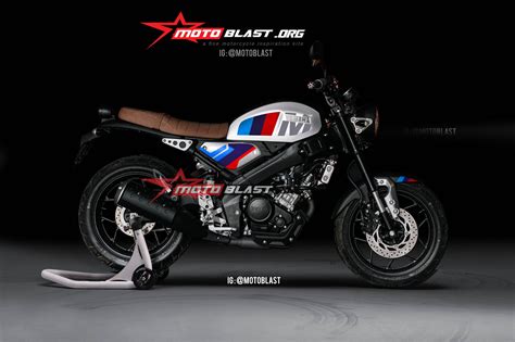 Modifikasi Striping Yamaha Xsr155 Livery Tricolor Bmw Motoblast
