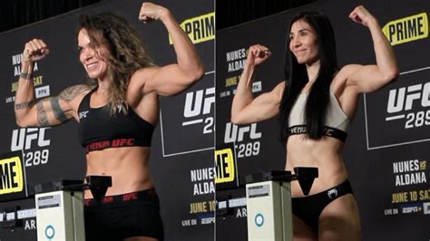 Ufc 289 Video Amanda Nunes Irene Aldana Make Weight For Title Fight