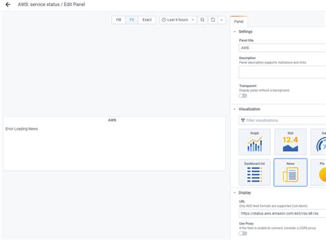 news panel rss fails to load grafana grafana labs community forums