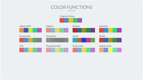 sass color functions