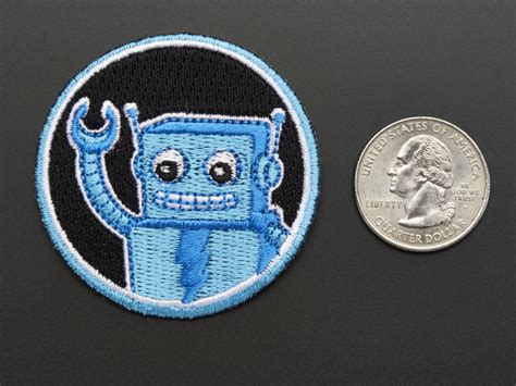 robotics skill badge iron on patch id 497 3 95 adafruit