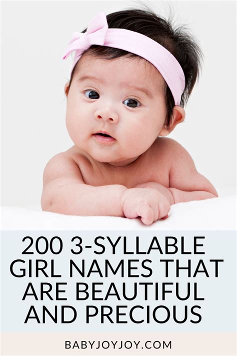 200 3 Syllable Girl Names That Are Precious Stunning And Unique 2024