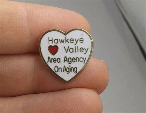 Vintage Hawkeye Valley Area Agency On Aging Pin Button Pinback Ee91 Ebay