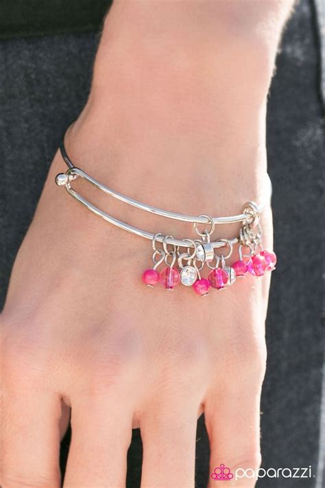 Spring Sensation Pink Bracelet Paparazzi Accessories Bedazzle Me