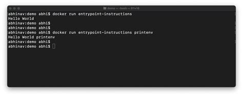 understand cmd and entrypoint differences in docker