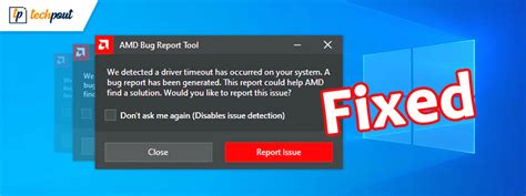 how to fix amd driver timeout problem in windows 11 10 8 7 pc techpout